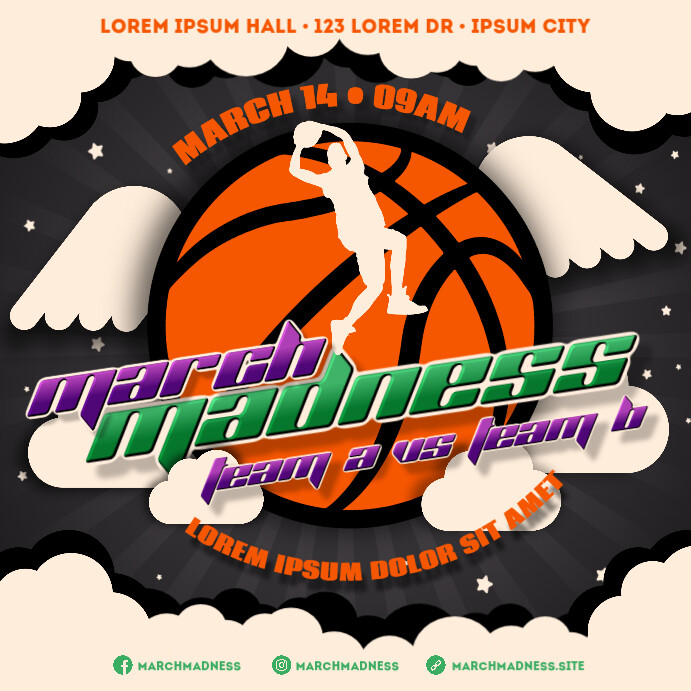 MARCH MADNESS BANNER Template | PosterMyWall