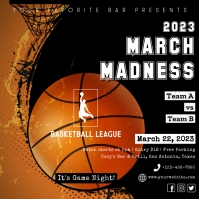 March Madness Basketball Template | PosterMyWall