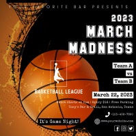 March Madness Basketball Template | PosterMyWall