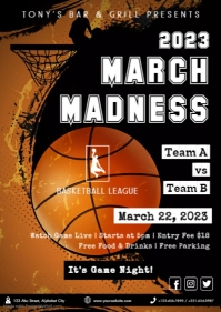 March Madness Basketball Template | PosterMyWall