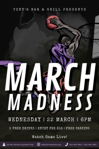 March Madness Basketball Template | PosterMyWall