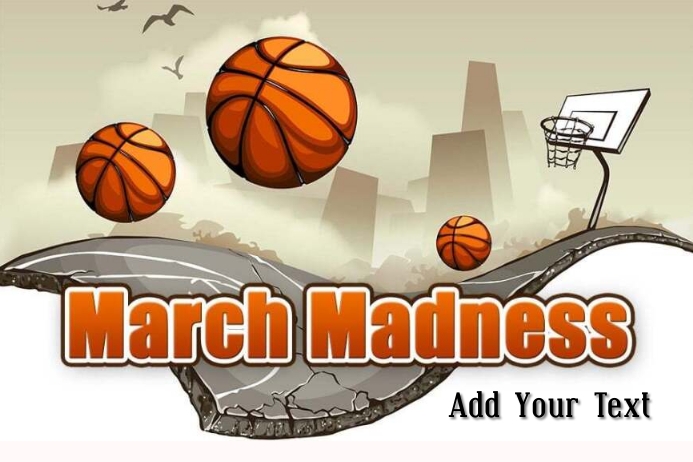 Copy of March Madness Basketball templates design | PosterMyWall