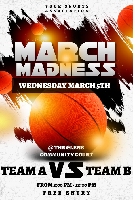 March Madness Template | PosterMyWall