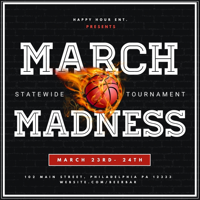 March Madness Template | PosterMyWall