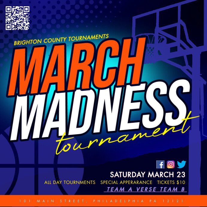 March Madness Template | PosterMyWall
