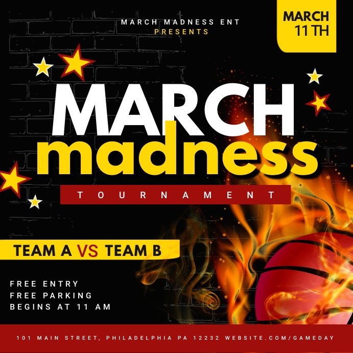 March Madness Template | PosterMyWall