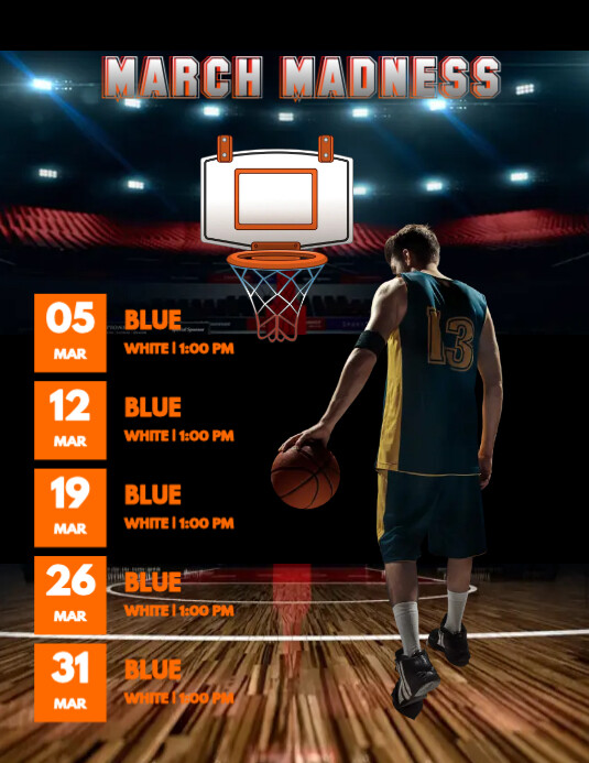 March Madness Template | PosterMyWall