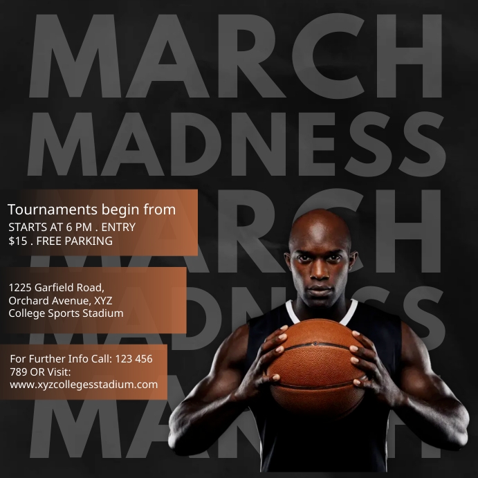 March Madness Template | PosterMyWall
