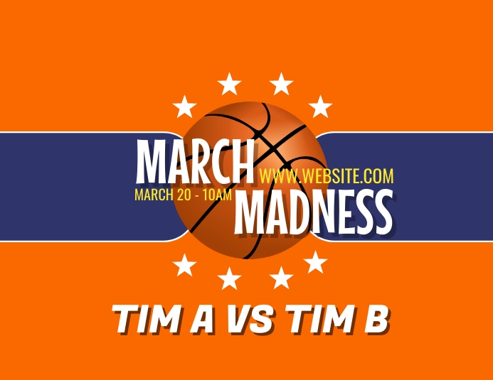 MARCH MADNESS Template | PosterMyWall
