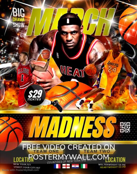 MARCH MADNESS Template | PosterMyWall