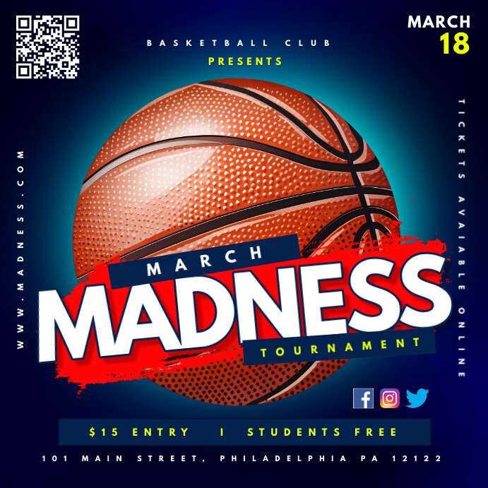 March Madness Template | PosterMyWall