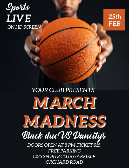 MARCH MADNESS FLYER Template | PosterMyWall
