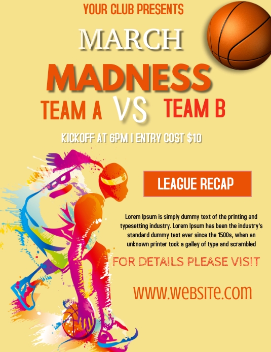 march madness flyer Template | PosterMyWall
