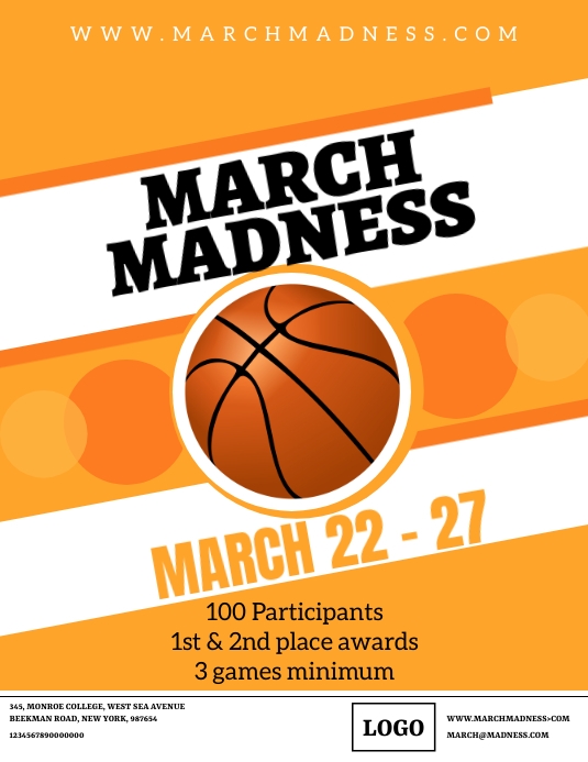 March Madness Flyer Template | PosterMyWall