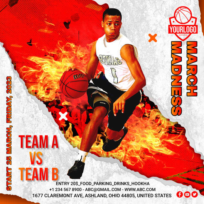 Plantilla de March Madness Flyer | PosterMyWall