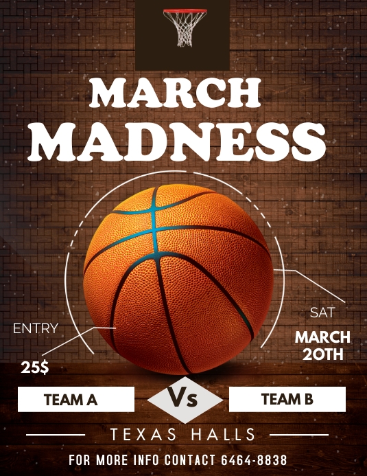 March Madness Flyers Template | PosterMyWall