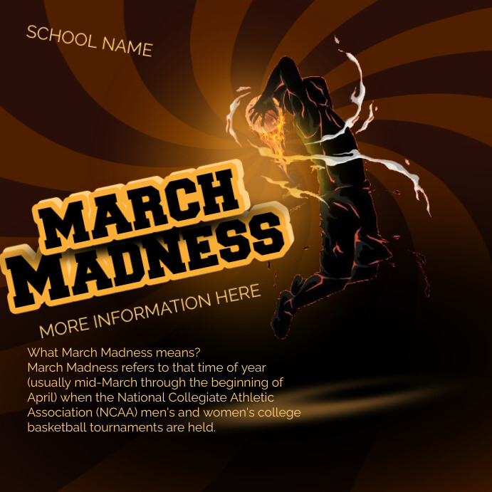 Copy of March Madness Instagram Post | PosterMyWall
