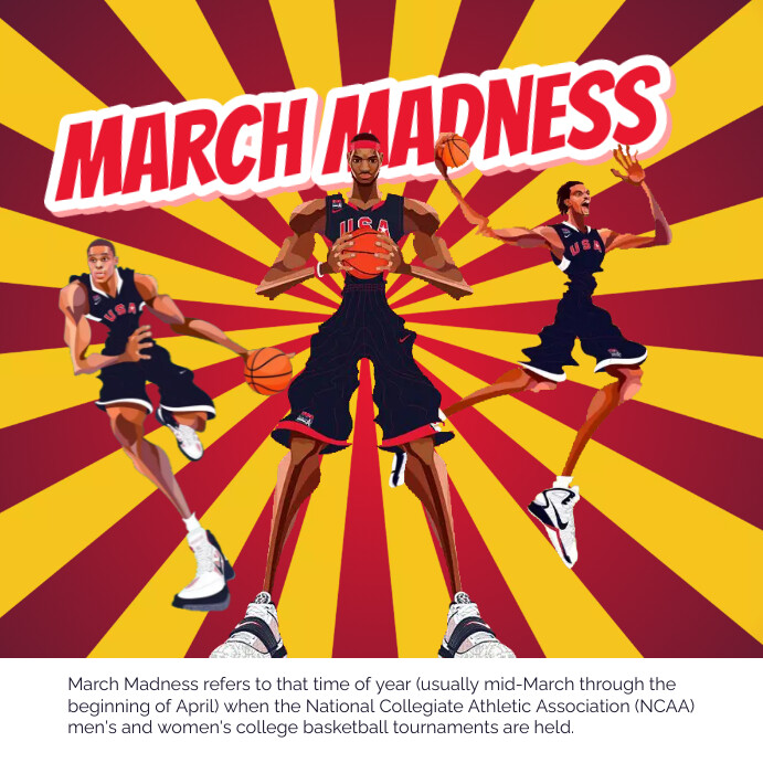 Copy of March Madness Instagram Post | PosterMyWall