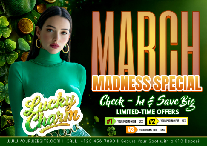 Plantilla de March Madness Lucky Saving | PosterMyWall