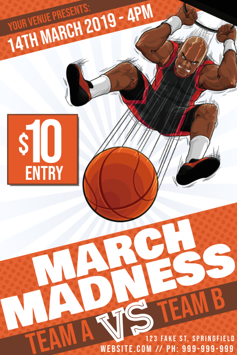 March Madness Poster Template | PosterMyWall