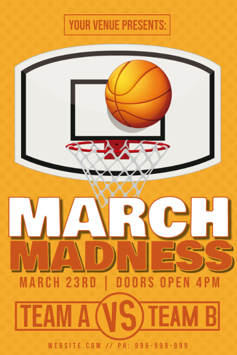 March Madness Poster Template | PosterMyWall