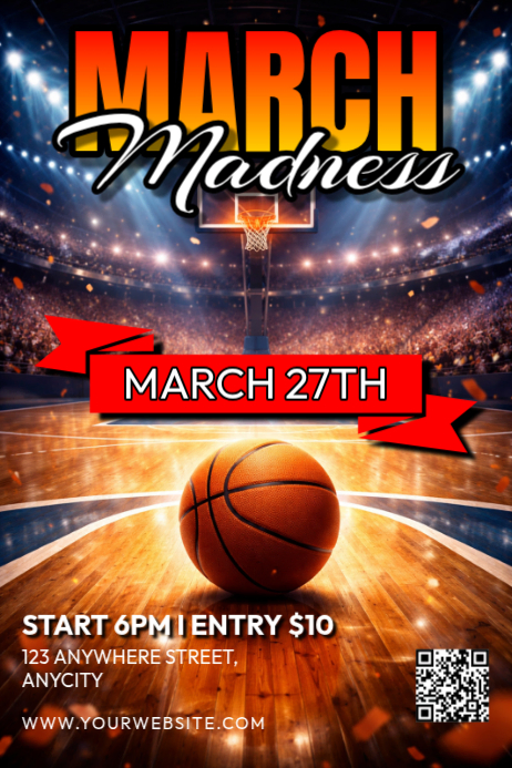 Plantilla de March Madness Poster | PosterMyWall