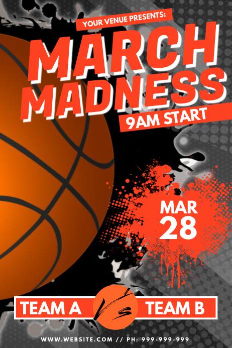 March Madness Poster Template | PosterMyWall