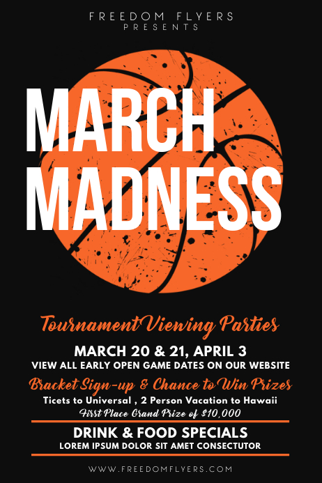 Copy of March Madness Poster Template | PosterMyWall
