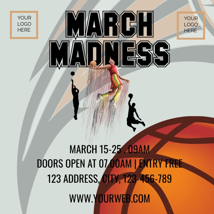 MARCH MADNESS TEMPLATE | PosterMyWall