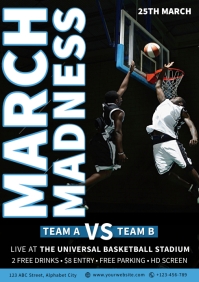 March Madness Basketball Template | PosterMyWall