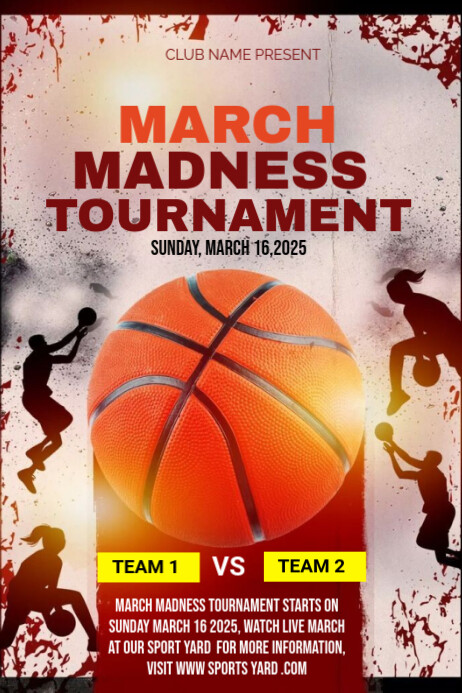 March madness tournament Template | PosterMyWall