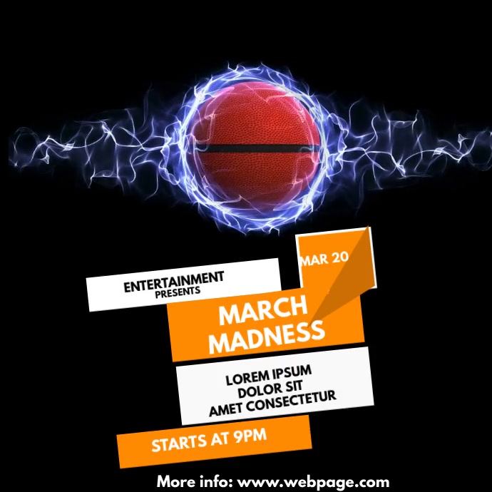 march Madness Video Ad Template | PosterMyWall