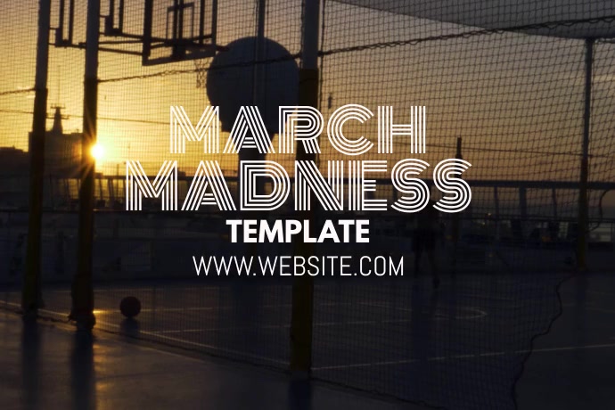 Copy of MARCH MADNESS VIDEO TEMPLATE | PosterMyWall