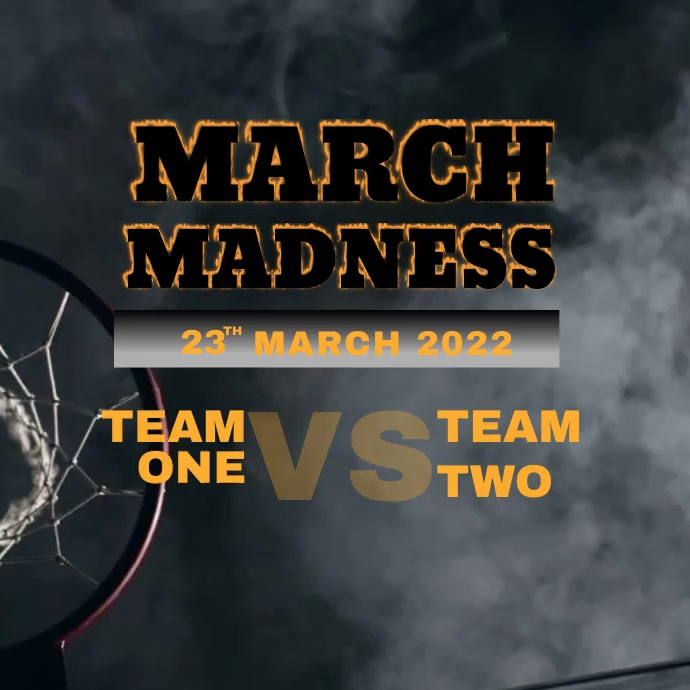 MARCH MADNESS VIDEO TEMPLATE | PosterMyWall