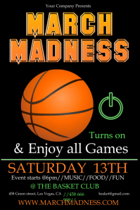 MARCH MADNESS POSTER Template | PosterMyWall