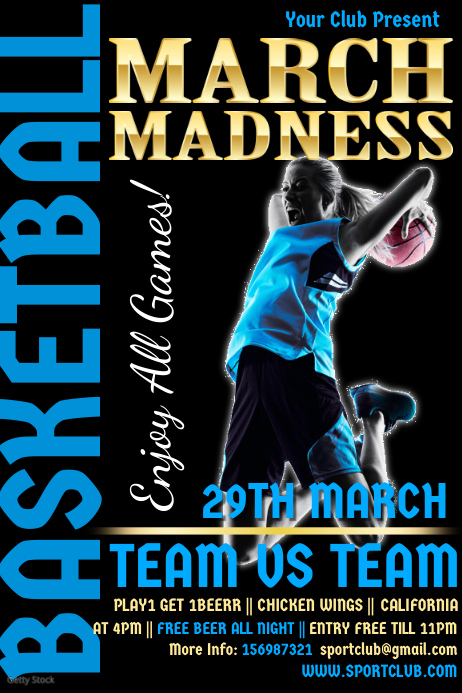 march madness51 Template | PosterMyWall