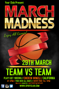 March Madness Poster Template | PosterMyWall