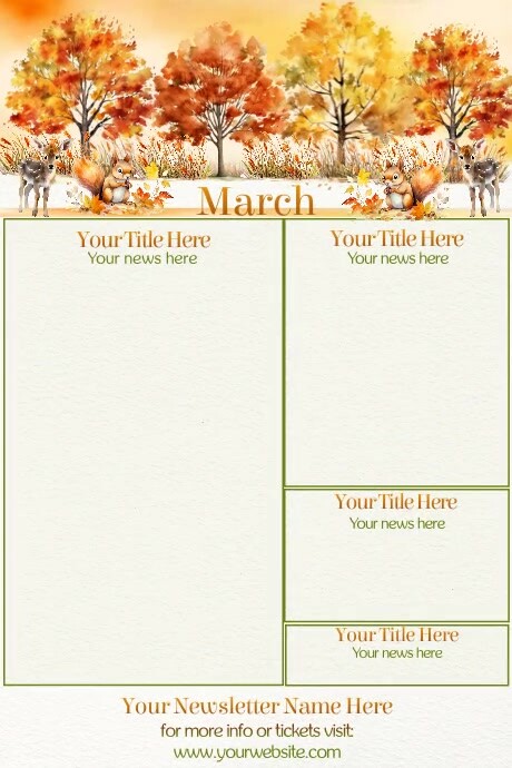 March Newsletter by Paula Template | PosterMyWall