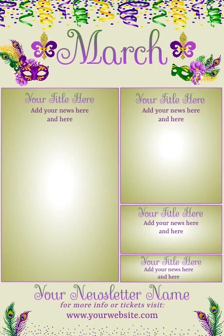 March Newsletter by Paula Template | PosterMyWall