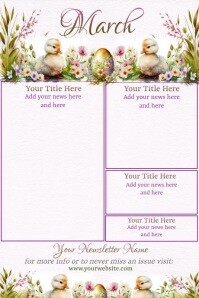 March Newsletter by Paula Template | PosterMyWall