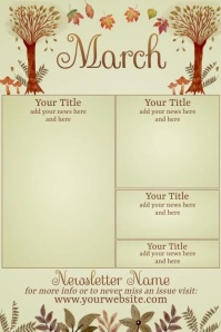 March Newsletter by Paula Template | PosterMyWall
