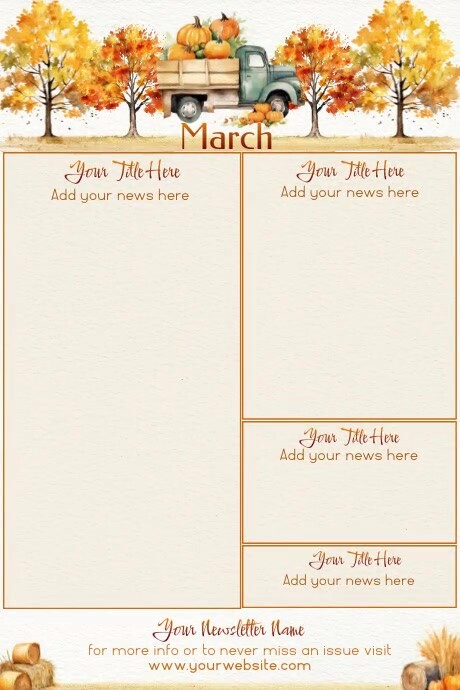 March Newsletter by Paula Template | PosterMyWall