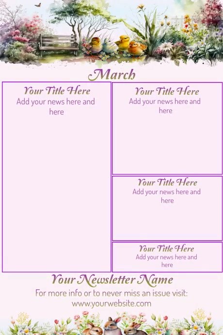 March Newsletter by Paula Template | PosterMyWall