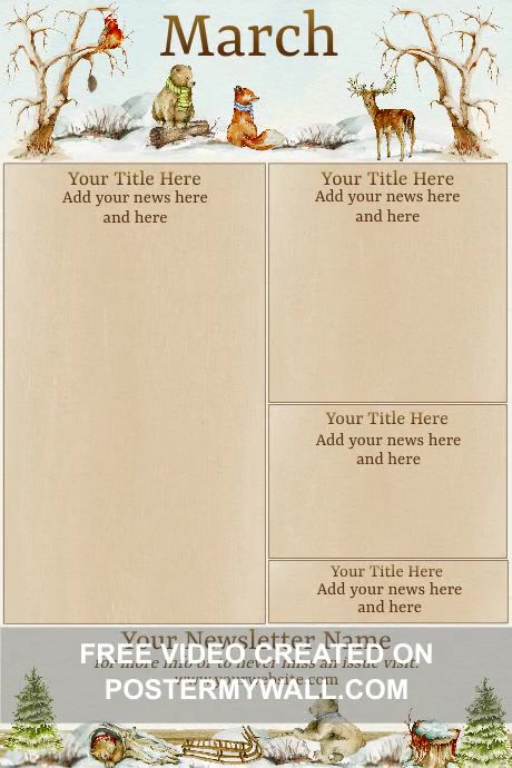 March Newsletter Template | PosterMyWall