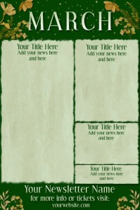 March Newsletter Template | PosterMyWall