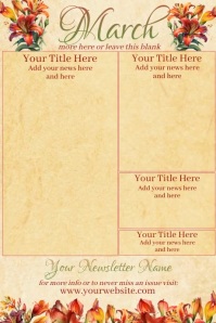 March Newsletter Template | PosterMyWall