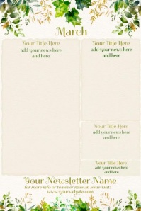March Newsletter Template | PosterMyWall