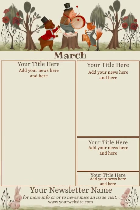 March Newsletter by Paula Template | PosterMyWall