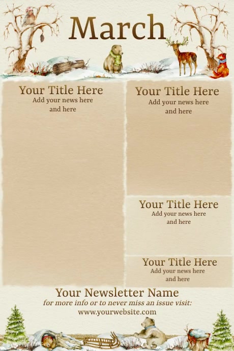 Copy of March Newsletter by Paula | PosterMyWall