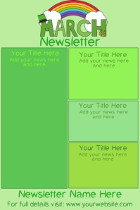 May Shabby Chic Newsletter Template | PosterMyWall